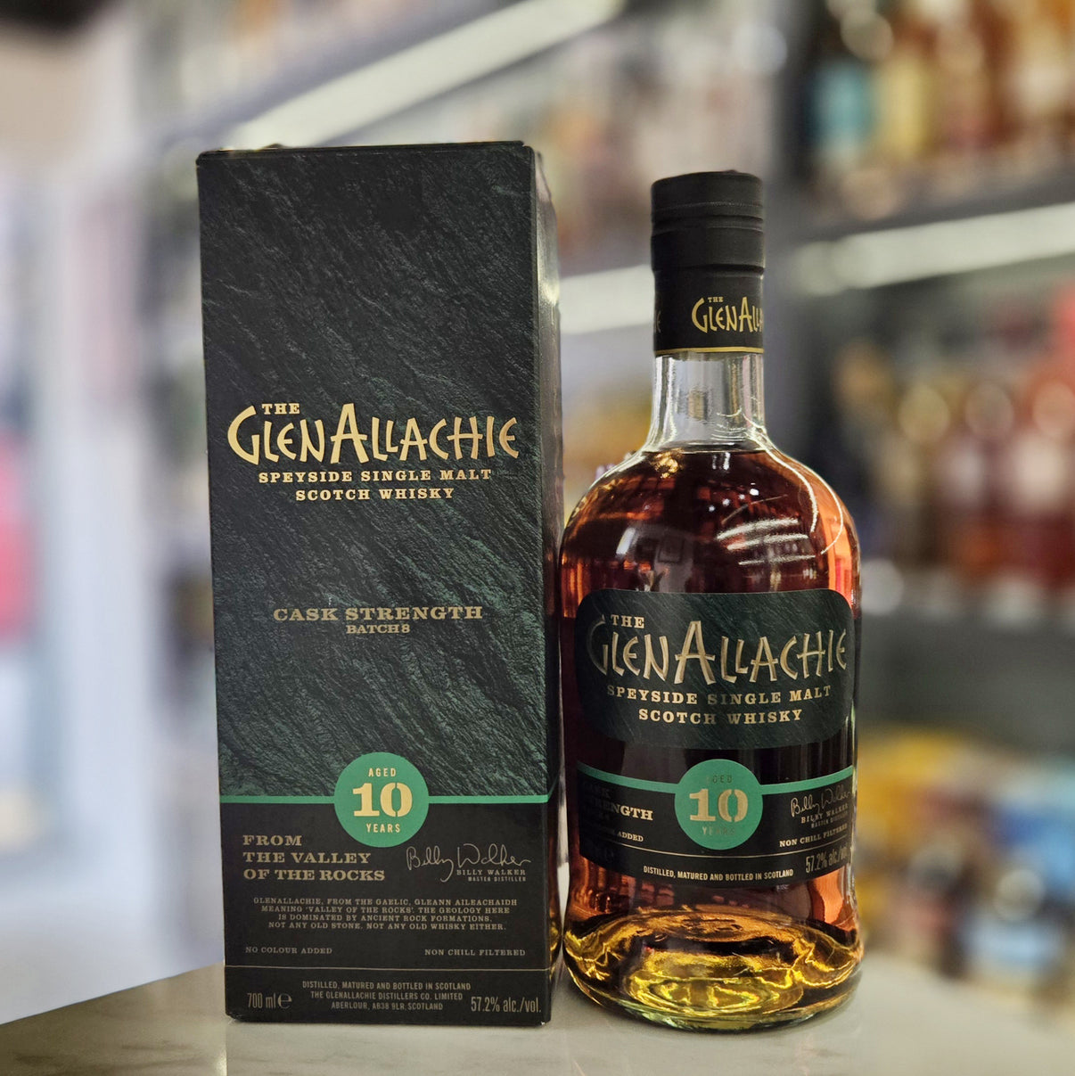 GlenAllachie 10 Year Old Cask Strength Batch 8 Single Malt Scotch Whis ...
