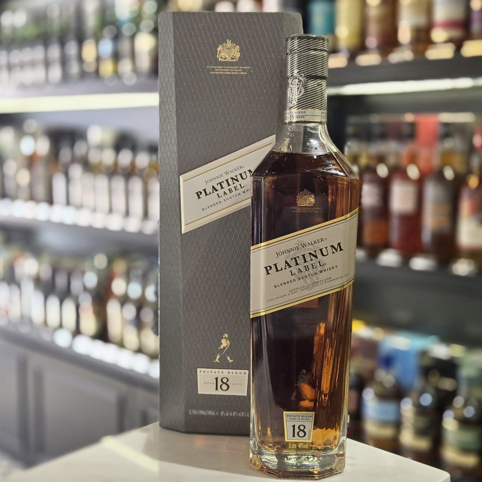 Johnnie Walker 18 Year Old Platinum Label Blended Scotch Whisky (1L ...