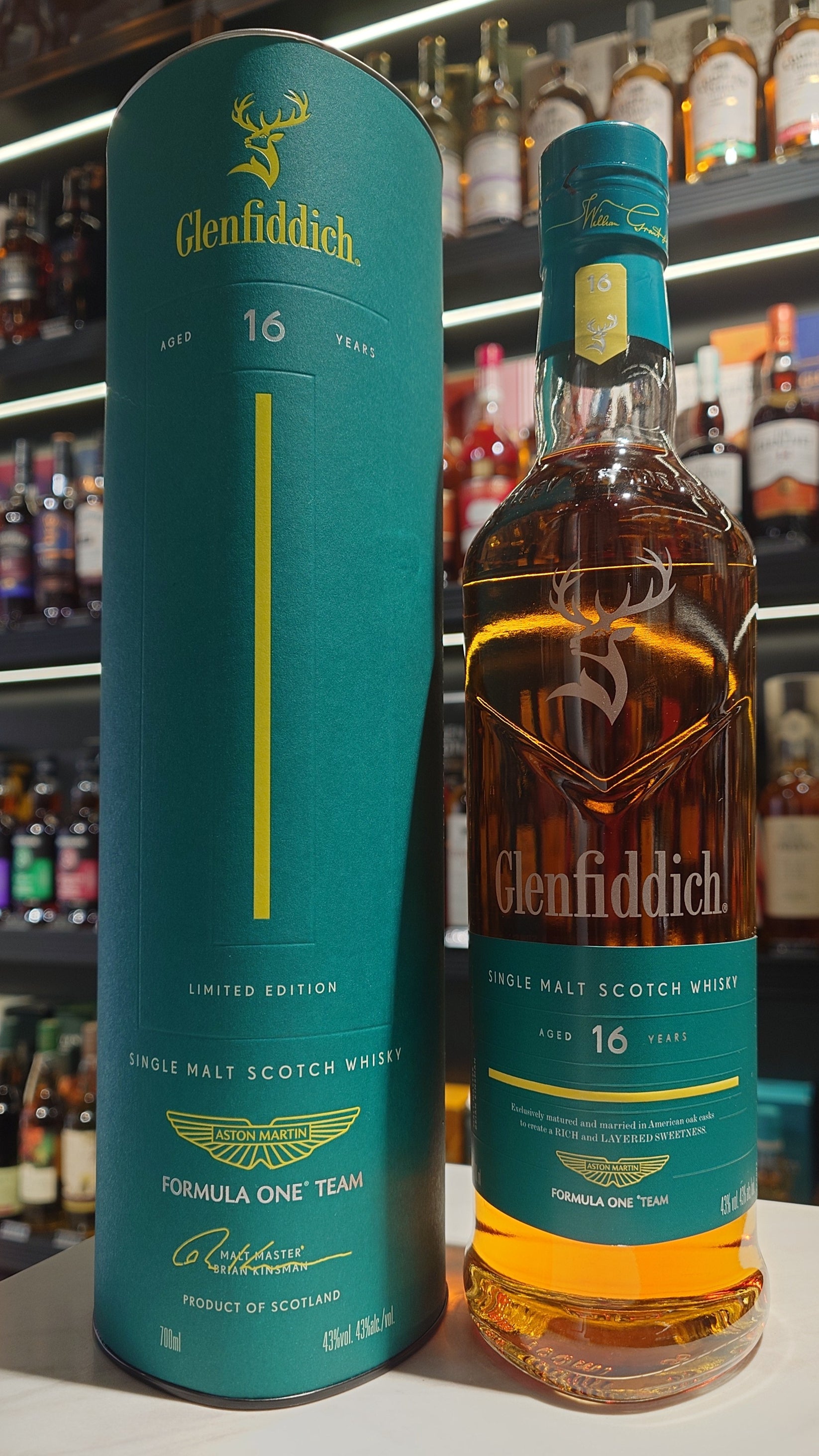 Glenfiddich x Aston Martin Formula One 16 Year Old Single Malt Scotch ...